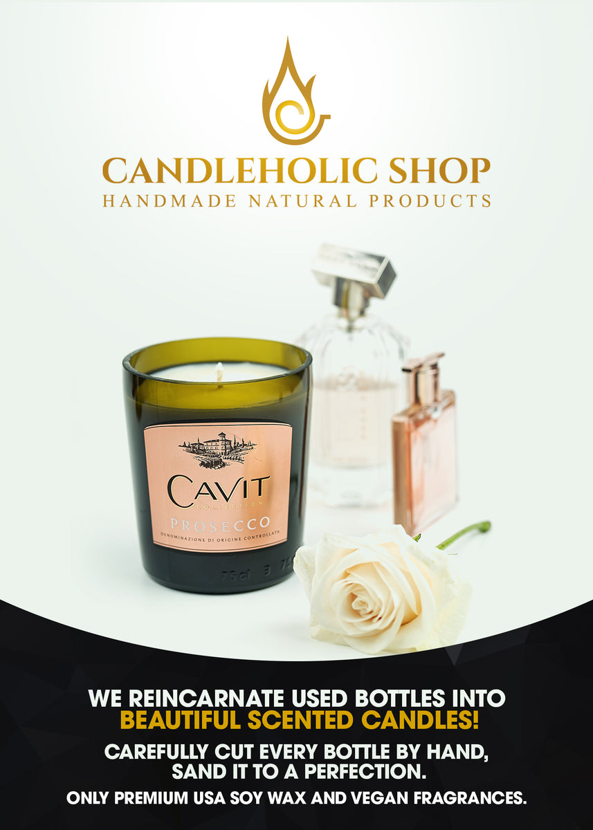 Candleholic Shop – Upcycled Liquor Bottle Candles